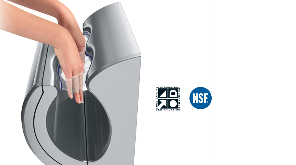 Dyson Airblade dB hand dryer — Re-engineered to reduce noise